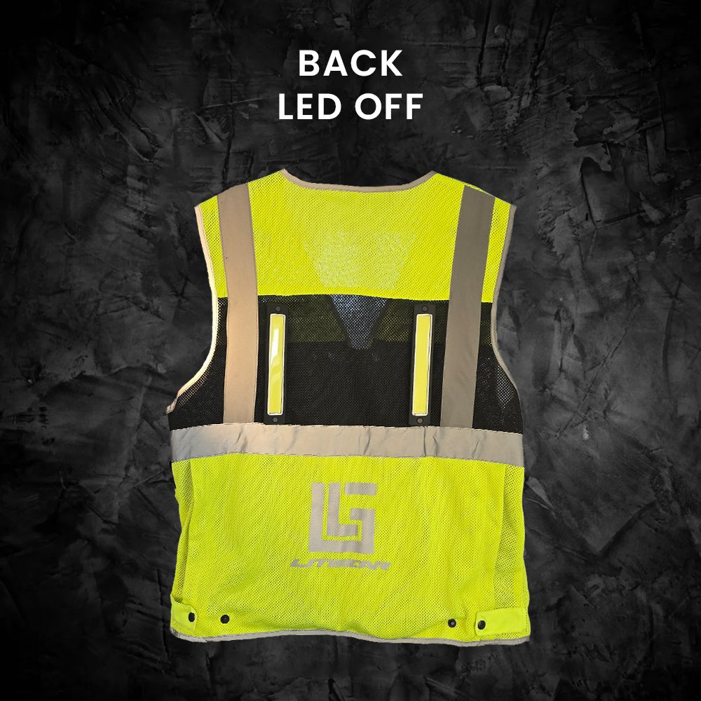 Extra Bright (12 Pocket) LED Vest – Class 2 Mesh – Safety LitGear
